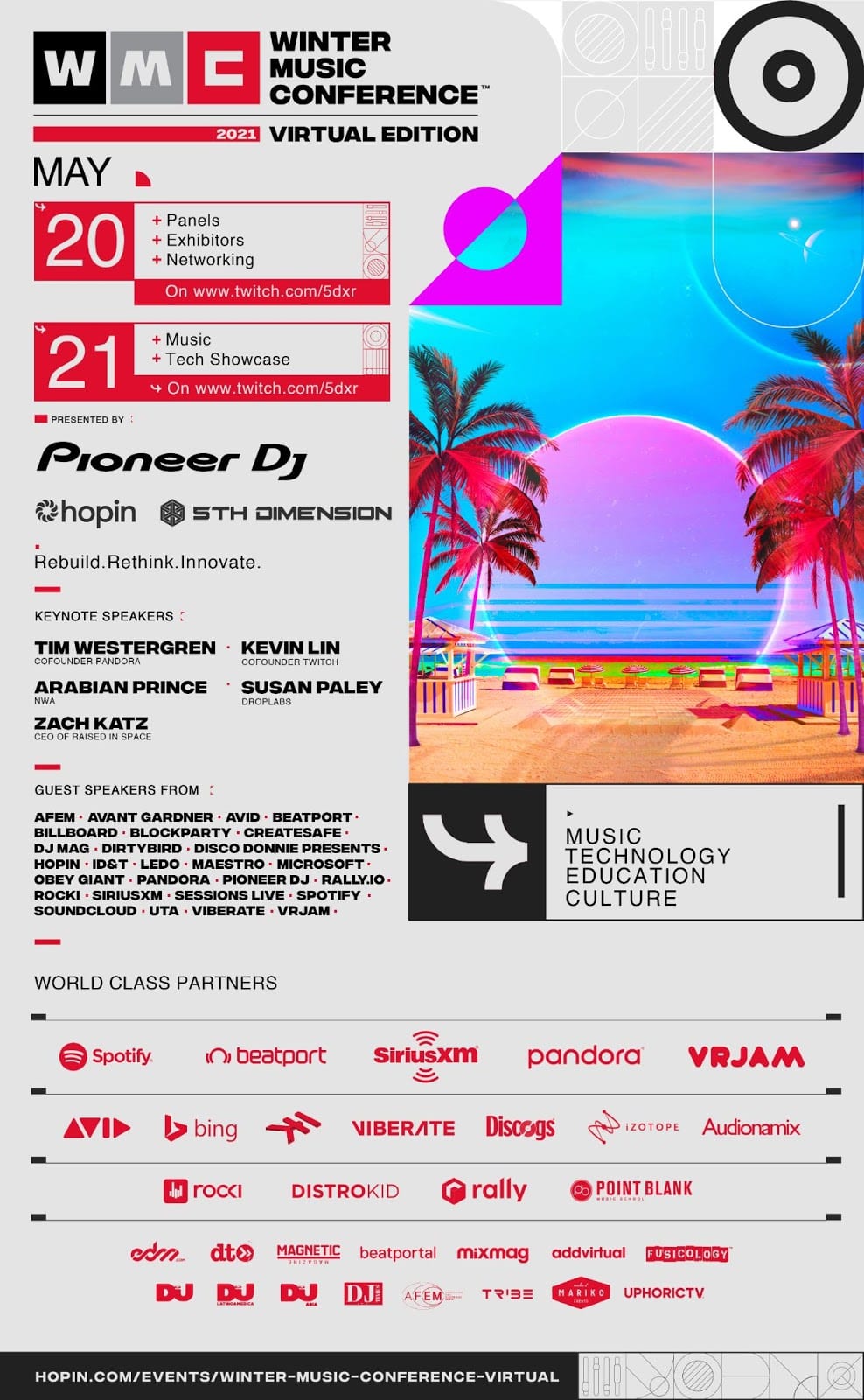 Winter Music Conference Releases Full Lineup for 2021 Virtual Event